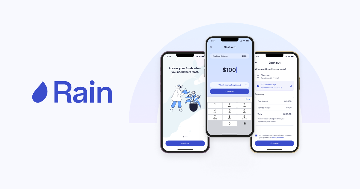 Get Paid Daily | Rain Instant Pay